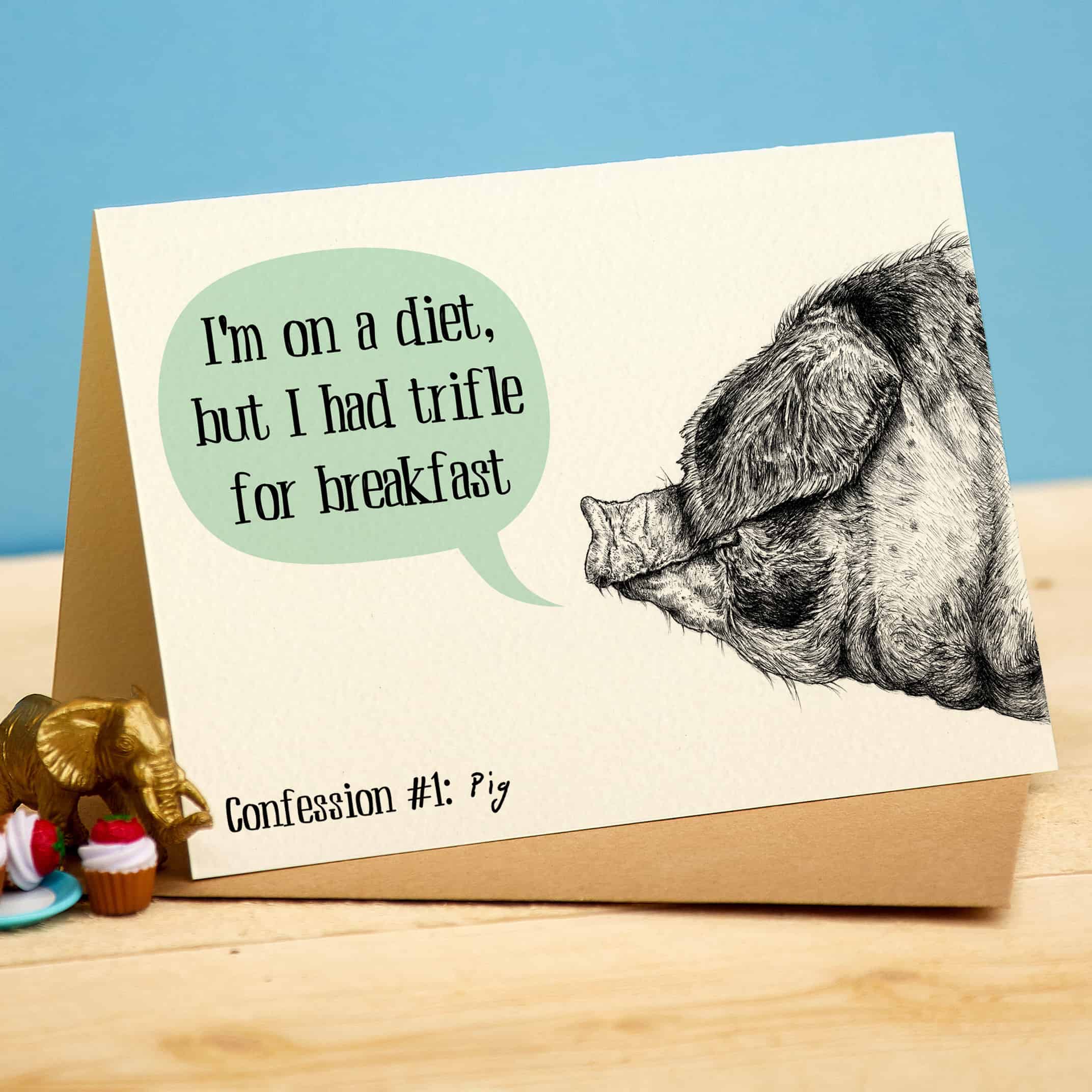 Pig Confession Card – Bewilderbeest