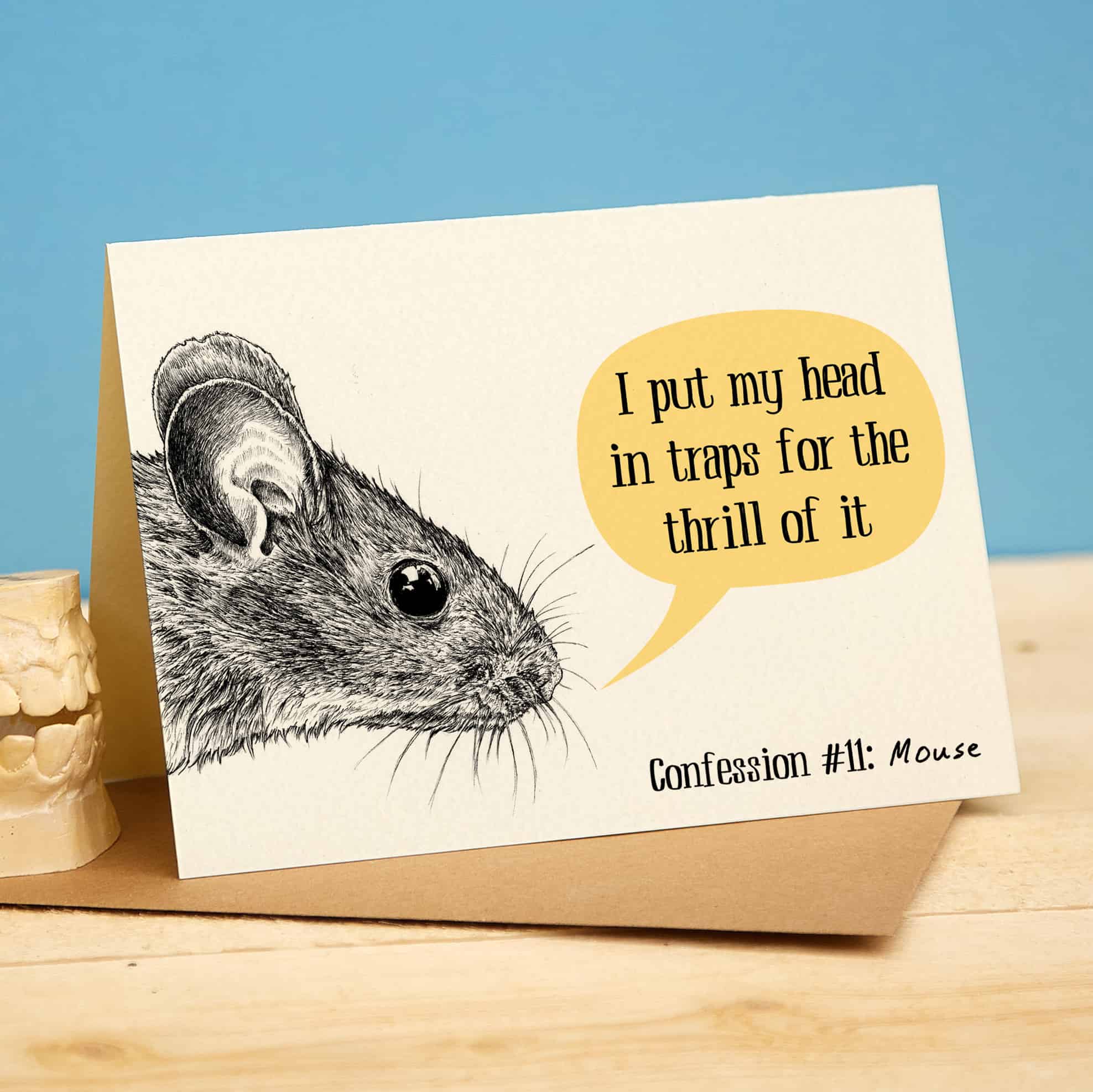 Mouse Confession Card – Bewilderbeest
